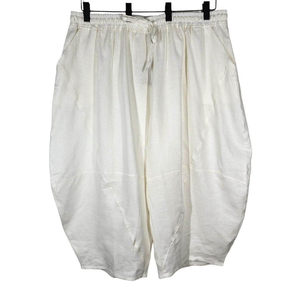 LINEN LIFE 100% LINEN CAPRI PANT NWT - Gem